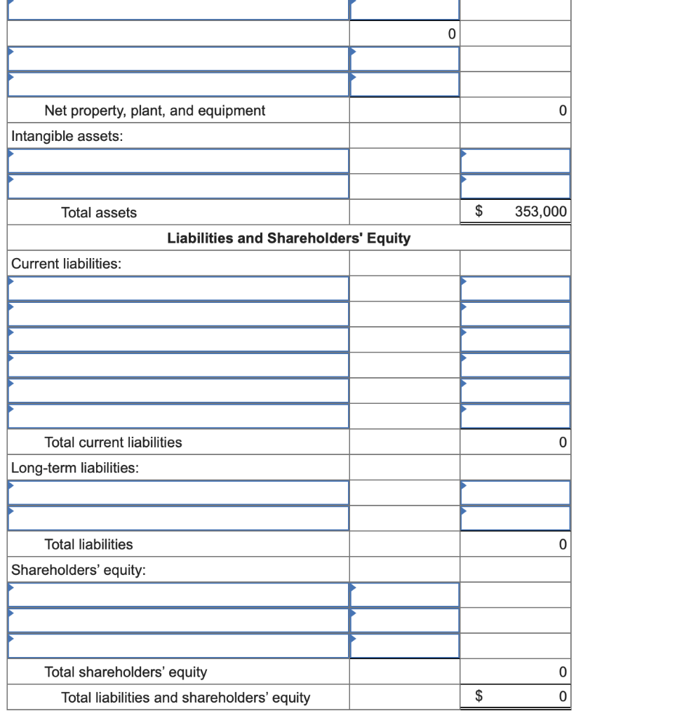 Solved Exercise 3-5 (Static) Balance sheet preparation | Chegg.com
