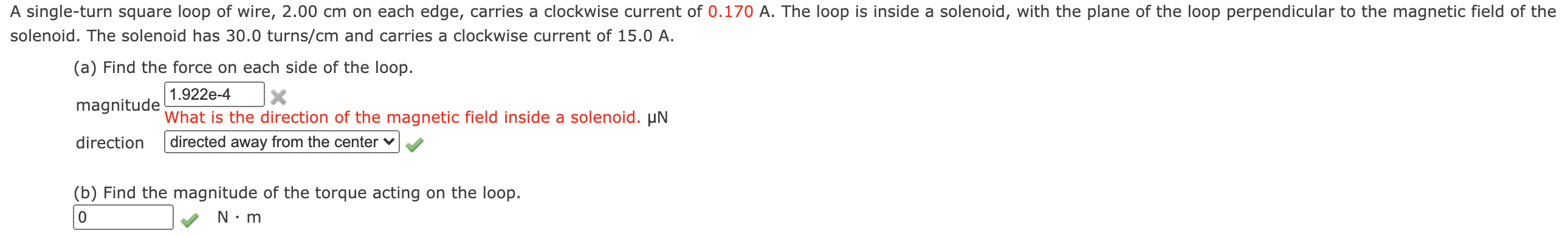 Solved A single-turn square loop of wire, 2.00 cm on each | Chegg.com