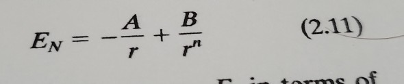 Solved The net potential energy between two adjacent ions, | Chegg.com