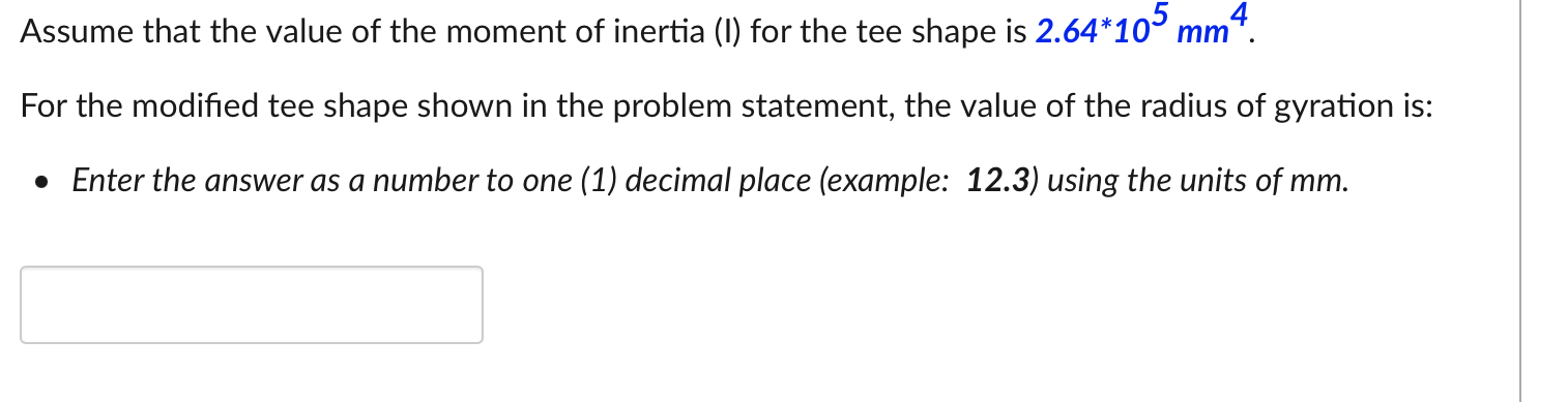Solved For parts (a) - (d), use the modified tee shape shown | Chegg.com
