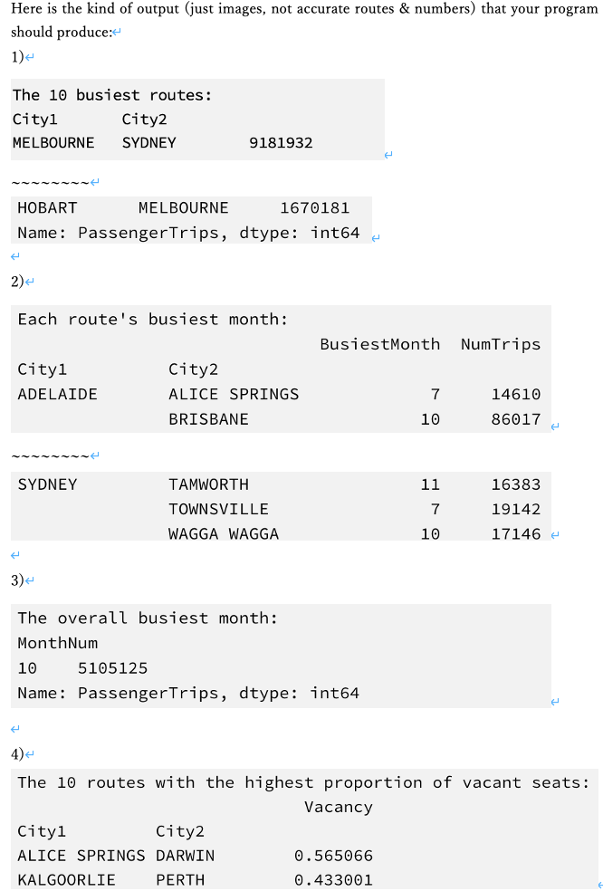 Solved Python Programming - Flights Routes Write a program | Chegg.com