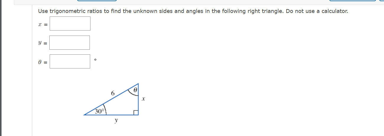 Solved Use trigonometric ratios to find the unknown sides | Chegg.com