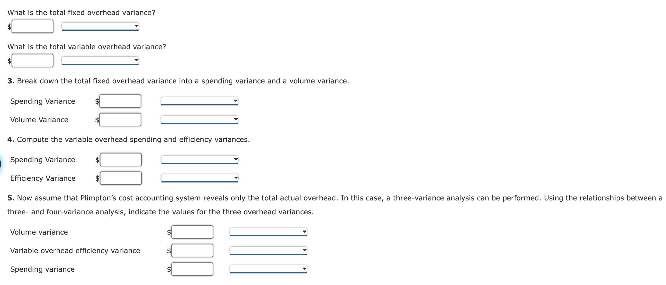 Solved What is the total fixed overhead variance? What is | Chegg.com