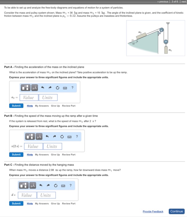 Solved Consider the mass and pulley system shown. Mass m_1 = | Chegg.com