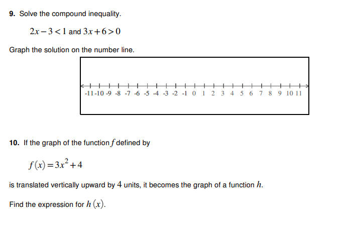 Solved 9. Solve the compound inequality. 2x-3