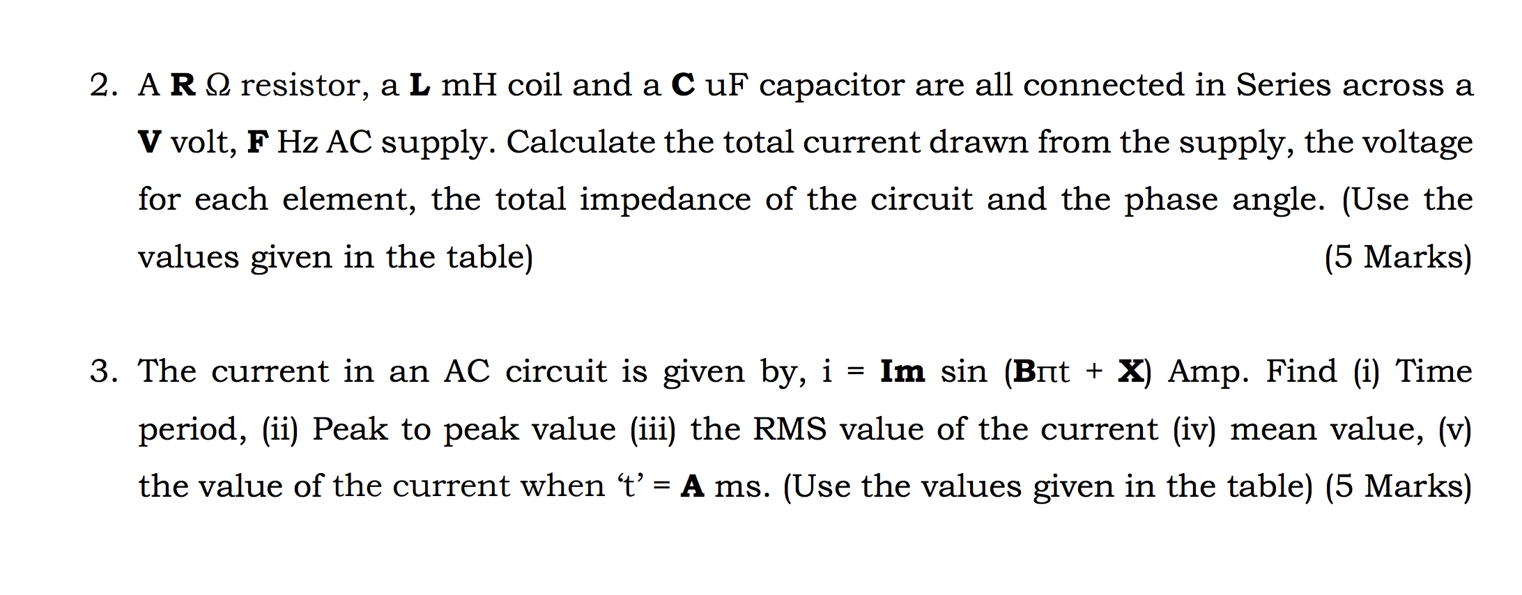 Solved Problem-1 Problem-2 Problem-3 V C1 C2 C3 C4 C5 R L с | Chegg.com