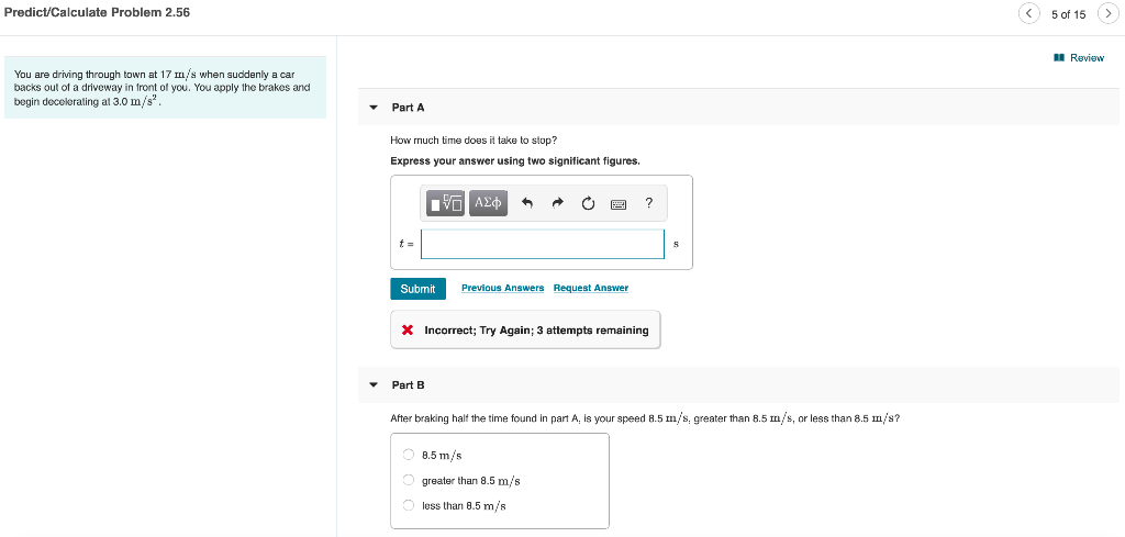 Solved Predict/Calculate Problem 2.56