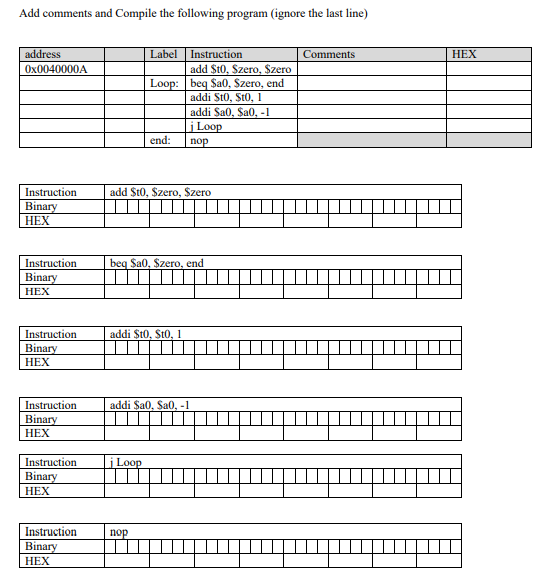Solved Add comments and Compile the following program | Chegg.com