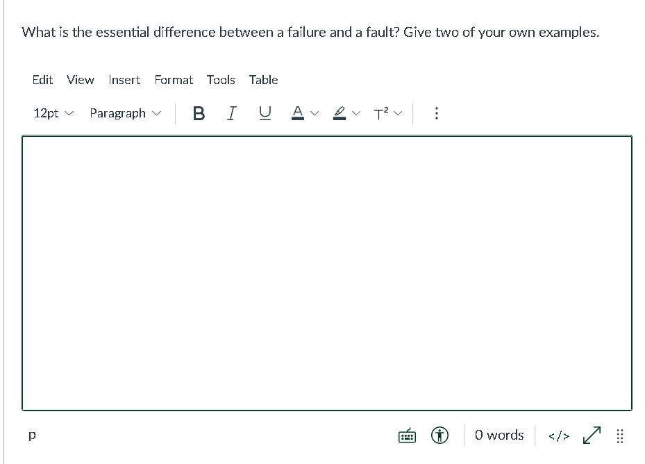Solved What is the essential difference between a failure | Chegg.com