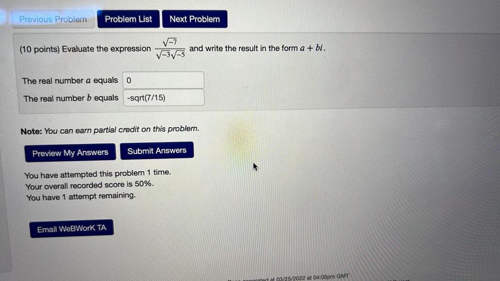 Solved Previous Problem Problem List Next Problem 10 9303