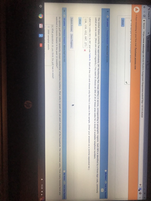 Solved called an area code. (More are created regularly.) | Chegg.com