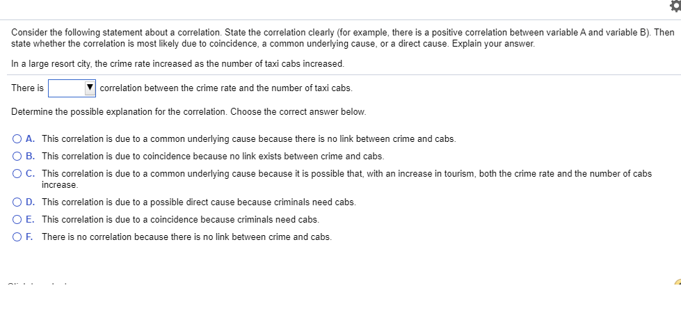 Solved Consider the following statement about a correlation. | Chegg.com