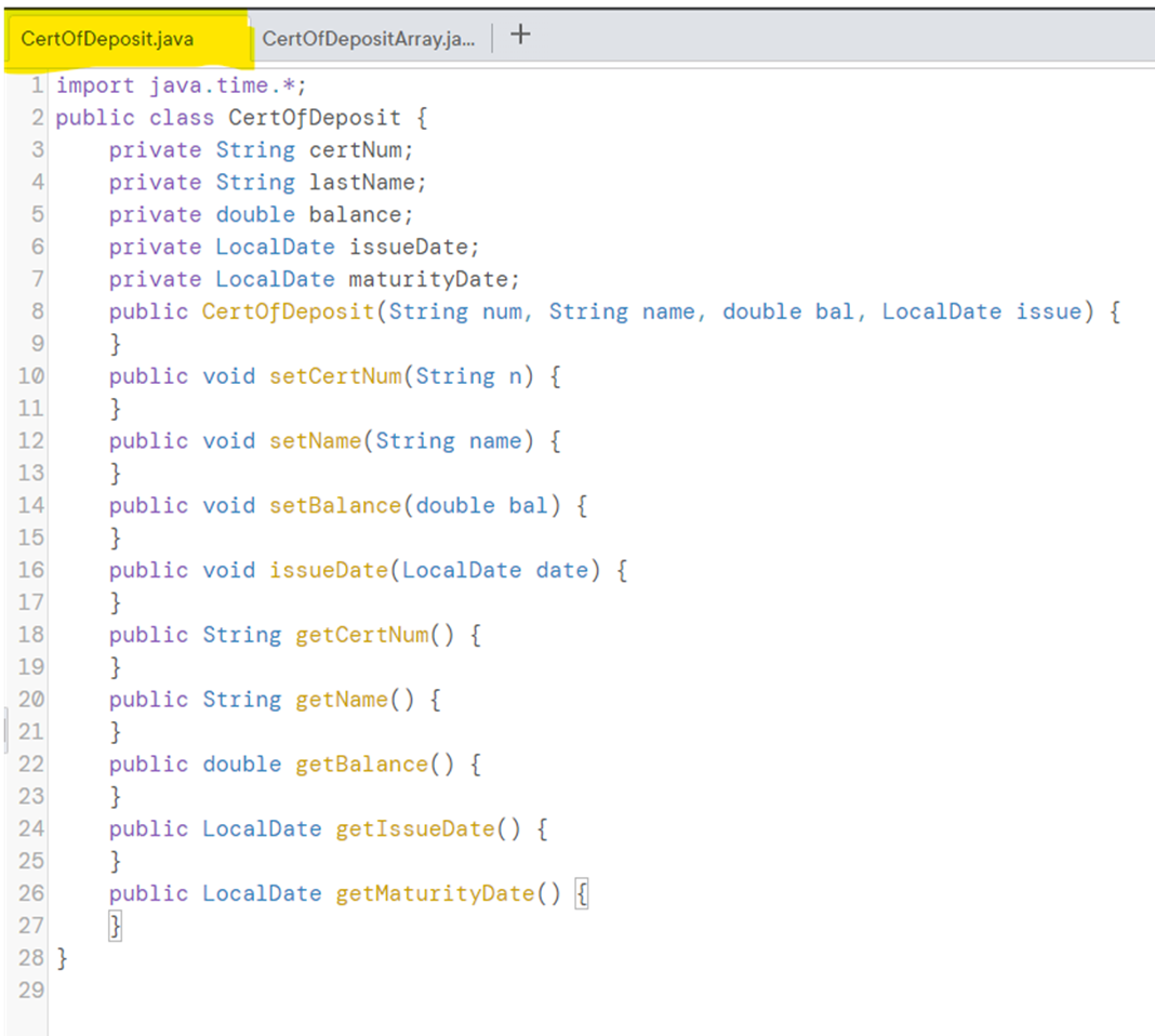 Solved Java - Please provide Code for both | Chegg.com