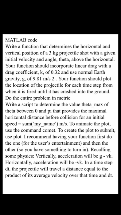 Solved Matlab Code Write A Function That Determines The 0682