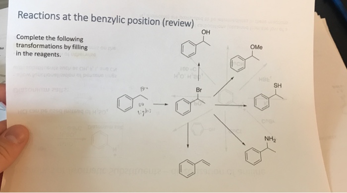 Solved Reactions at the benzylic position (review) ?? | Chegg.com