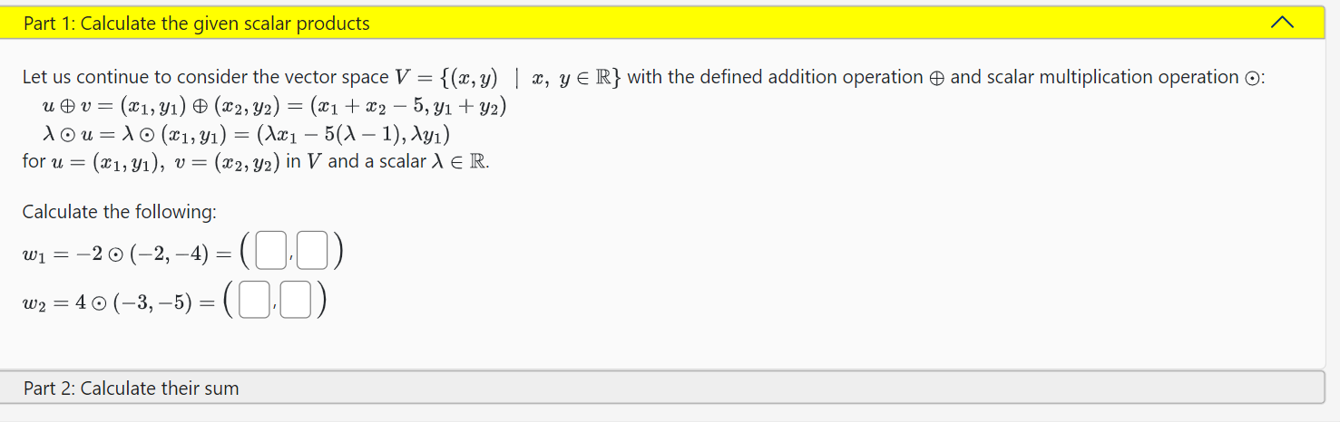Solved Let us continue to consider the vector space | Chegg.com