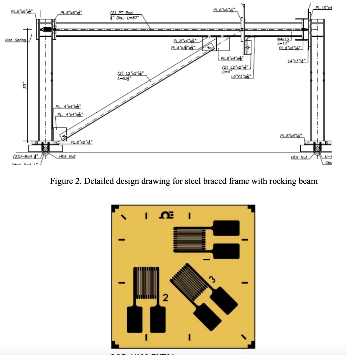 Figure 1 Steel Braced Frame Pushed By Lateral Load V 