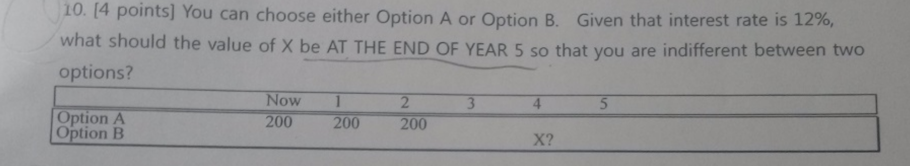 Solved 10. [4 ﻿points] ﻿You can choose either Option A or | Chegg.com