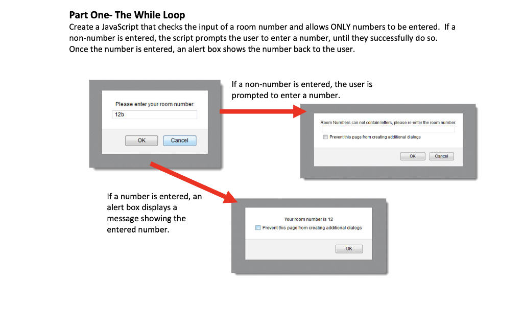 Solved Part One The While Loop Create A Javascript That 6025