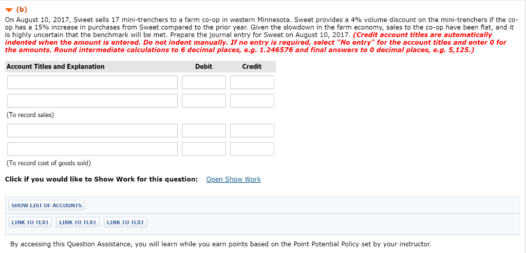 Solved Problem 18-5 (Part Level Submission) Sweet Ranch & | Chegg.com