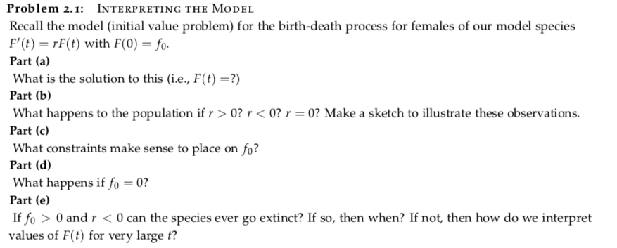 Solved Problem 2.1: INTERPRETING THE MODEL Recall the model | Chegg.com