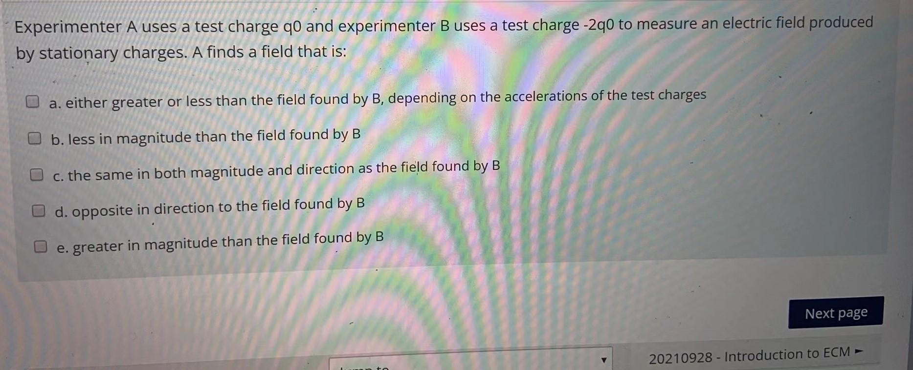 Solved The diagram shows a particle with positive charge Q | Chegg.com