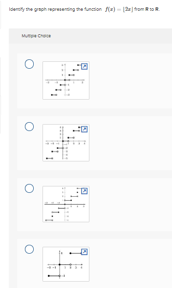 Solved Identify the graph representing the function | Chegg.com