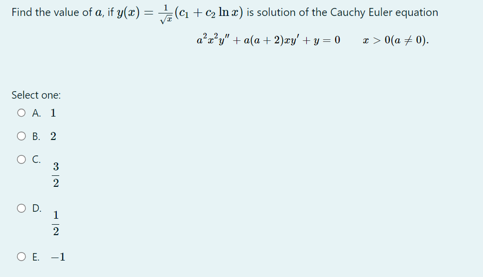 Differential Equations question, please I would be | Chegg.com