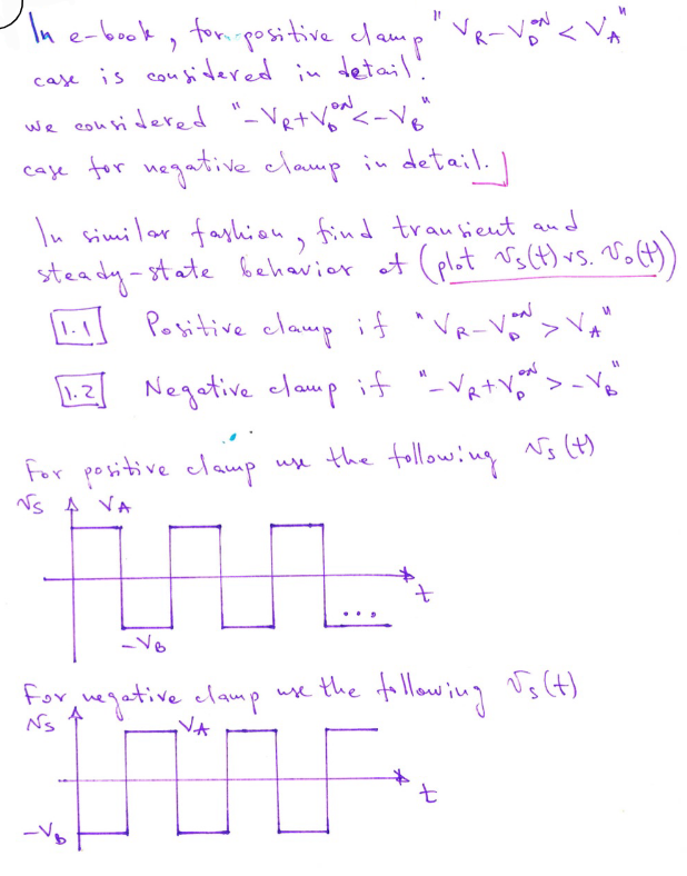 Solved In e-book, for positive damp "VR−VDON | Chegg.com