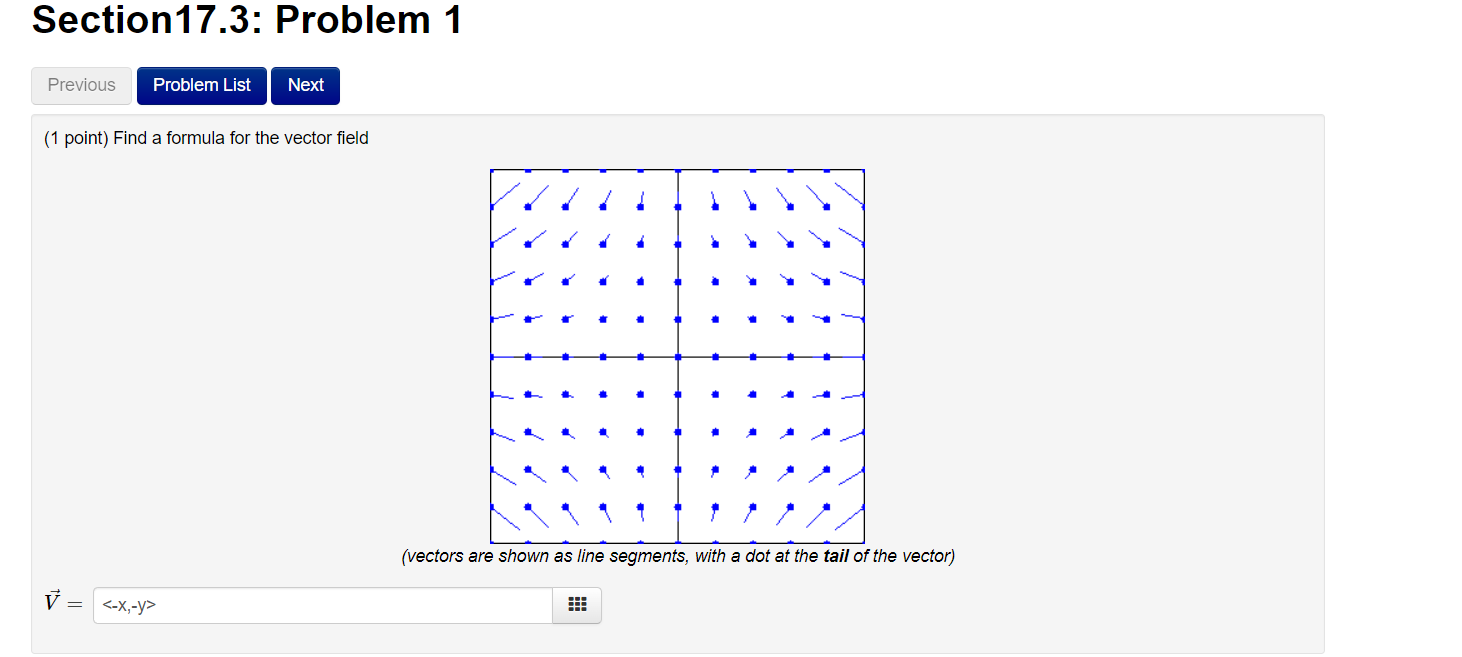 Solved Section 17.3: Problem 1 Previous Problem List Next (1 | Chegg.com