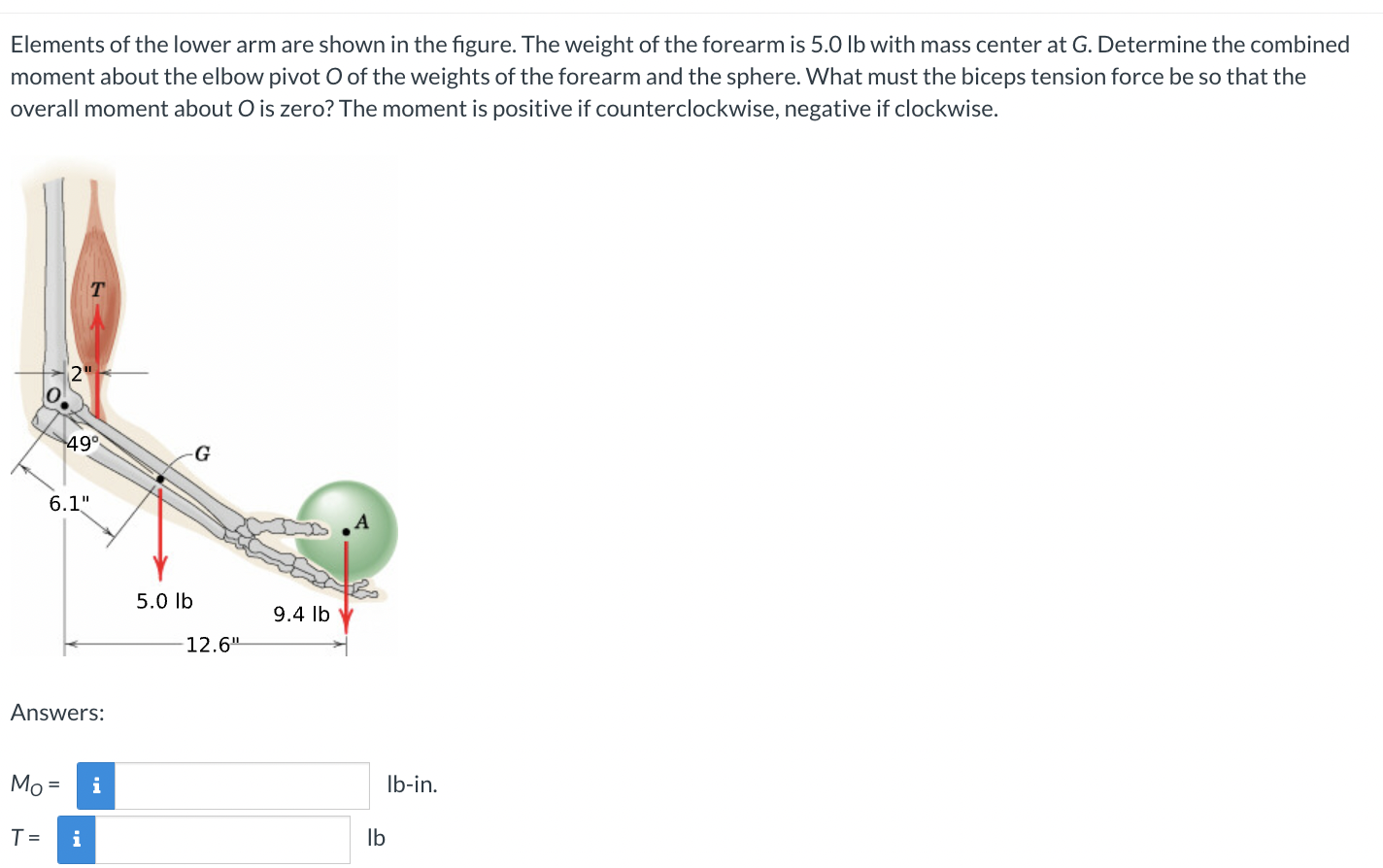 Solved Elements of the lower arm are shown in the figure. | Chegg.com