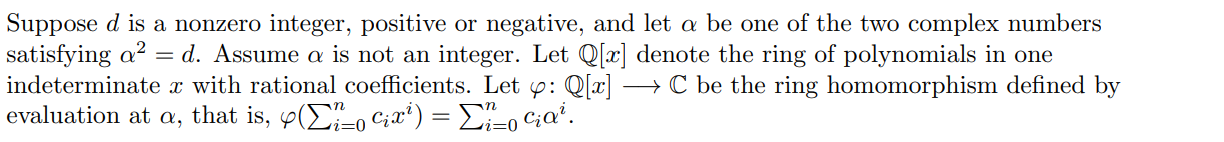 Suppose d is a nonzero integer, positive or negative, | Chegg.com