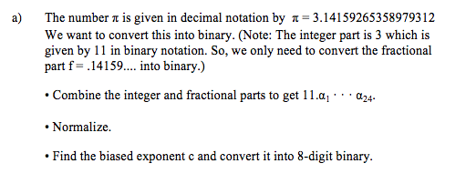 Solved a) The number n is given in decimal notation by n = | Chegg.com
