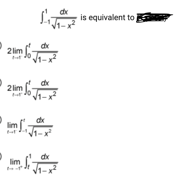 Solved Rewrite the improper integral ∫−∞∞x2+9dx using | Chegg.com