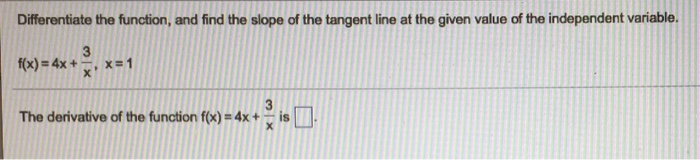 Solved Using the definition, calculate the derivative of the | Chegg.com
