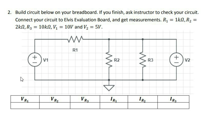Solved Build circuit below on your breadboard. If you | Chegg.com