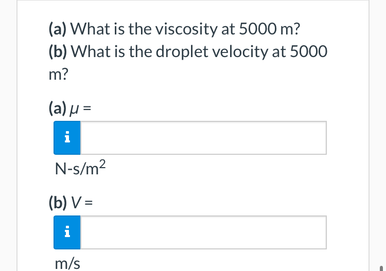 Solved (a) ﻿What is ﻿the viscosity at 5000 m ?(b) ﻿What is | Chegg.com