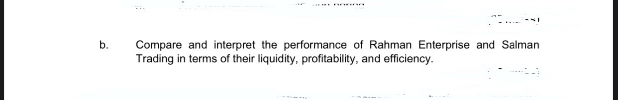 Solved QUESTION Rahman Enterprise and Salman Trading are | Chegg.com