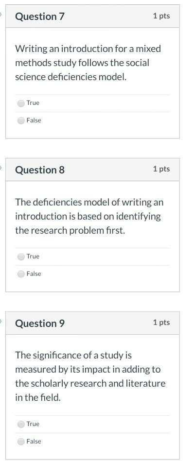 Solved Question 10 1 pts In a qualitative research proposal, | Chegg.com