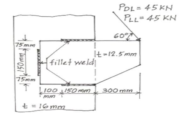 Solved Use E70 electrodes (FEXX= 485 MPa) and determine | Chegg.com