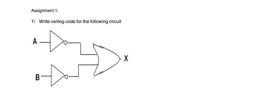 Solved Assignment 1: 11 Write verilog code for the following | Chegg.com