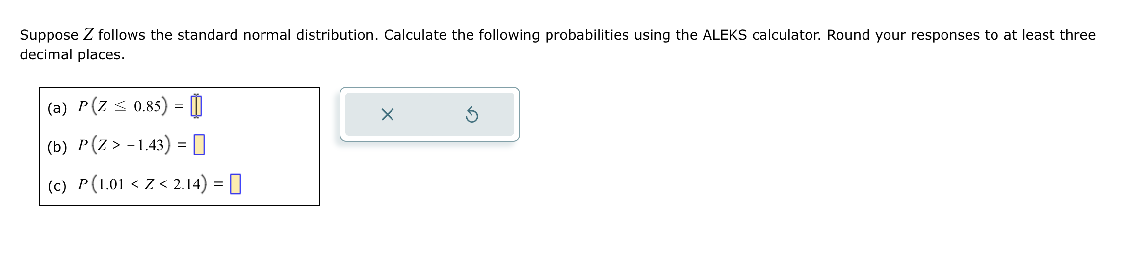 Solved Suppose Z ﻿follows the standard normal distribution. | Chegg.com