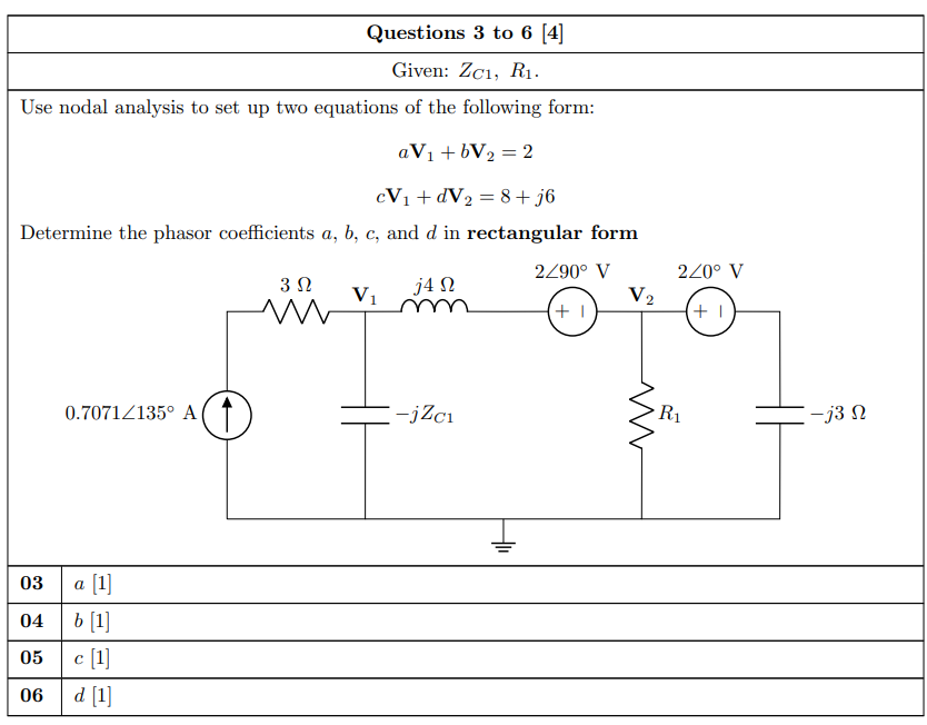 Solved Use nodal analysis to set up two equations of the | Chegg.com