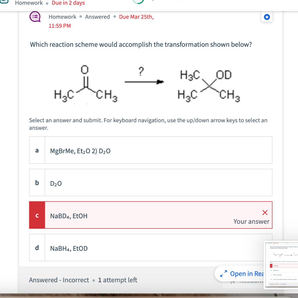 Solved Which reaction scheme would accomplish the | Chegg.com