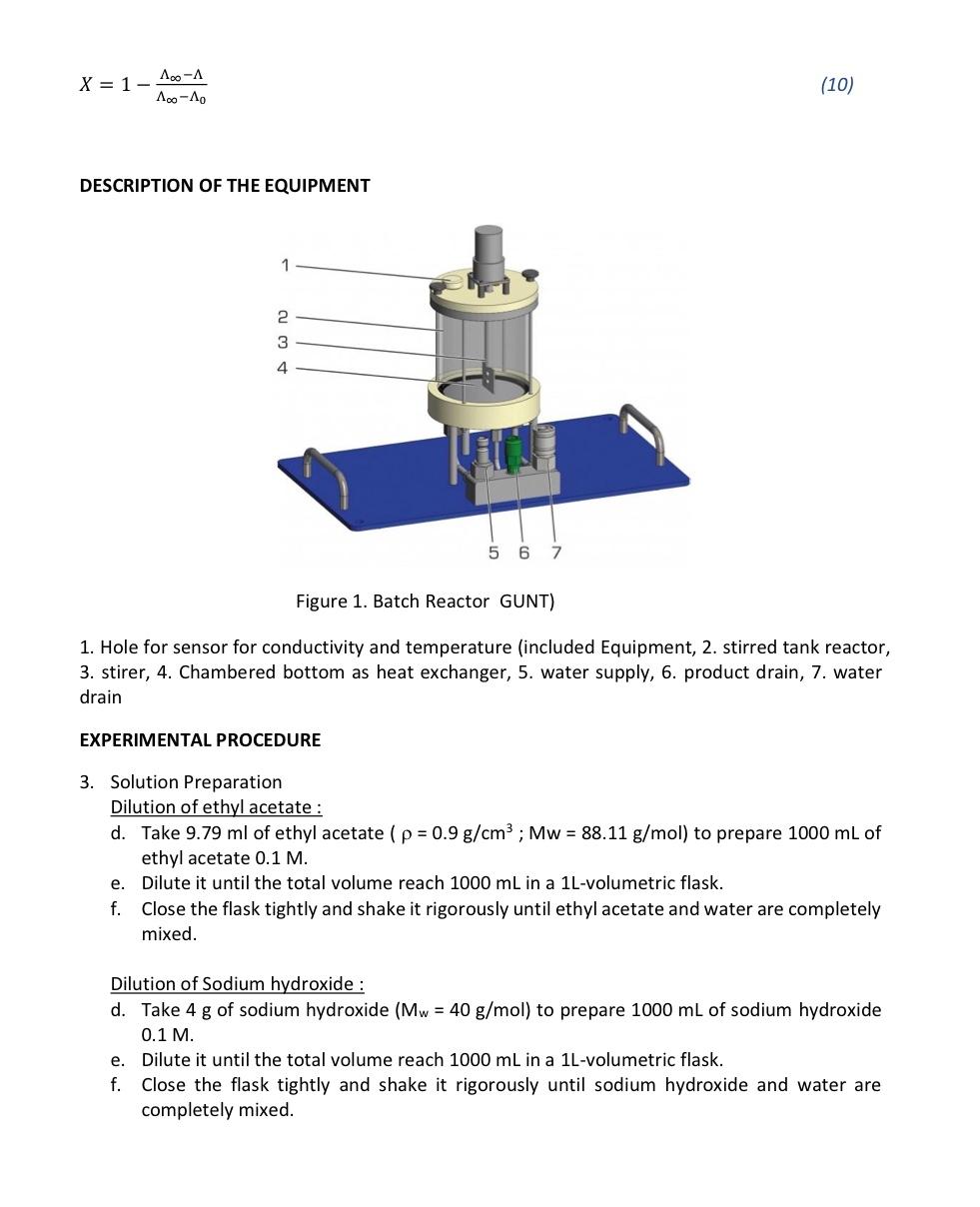 ADIABATIC OPERATION OF BATCH REACTOR OBJECTIVE: 3. To | Chegg.com