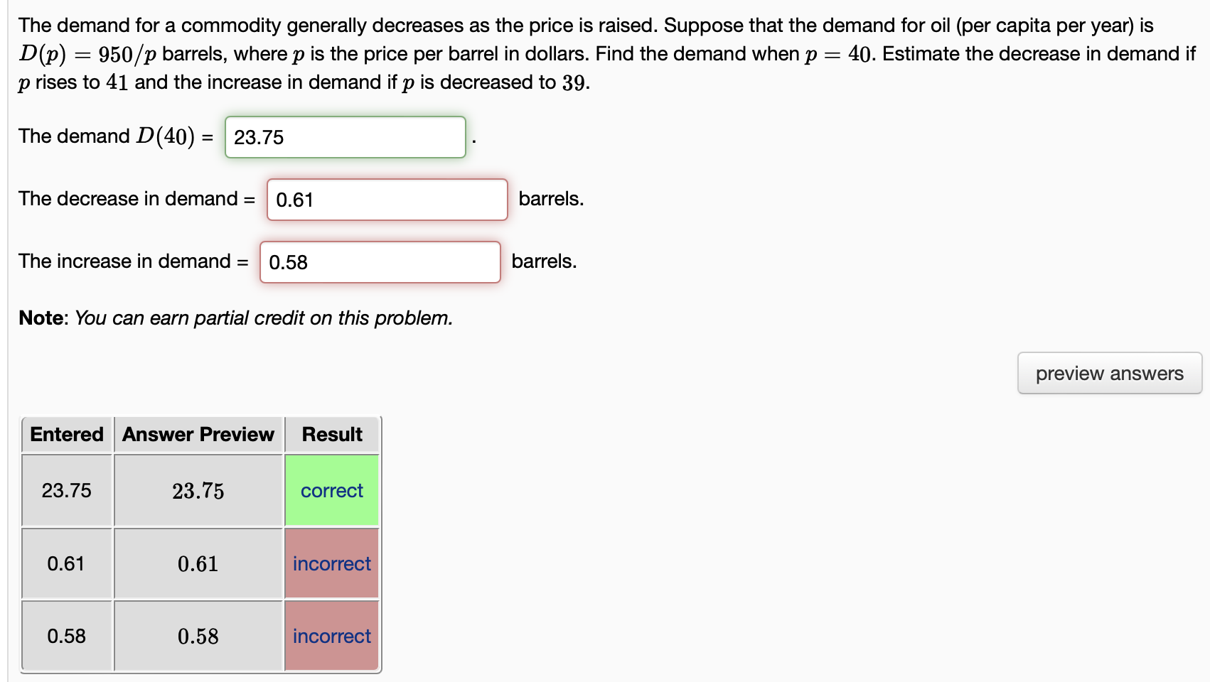 Solved The demand for a commodity generally decreases as the | Chegg.com