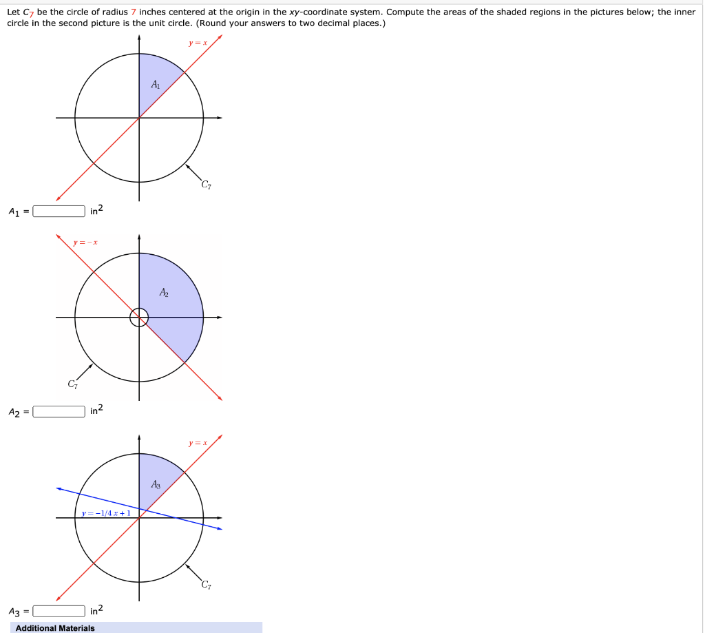 Solved Let G be the circle of radius 7 inches centered at | Chegg.com