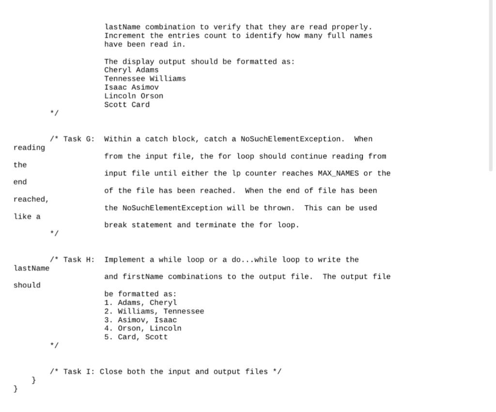 Solved Module 15 Lab: File Input/Output Lab Objective The | Chegg.com