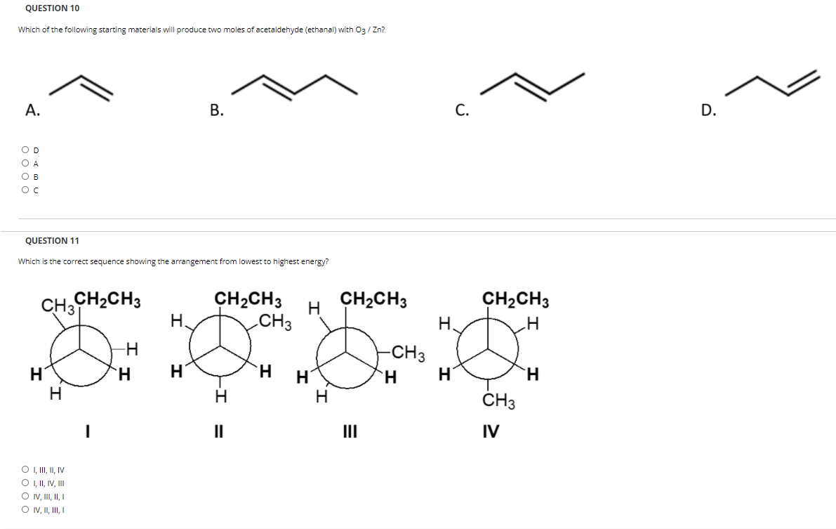 Solved QUESTION 8 What product will be formed from 3-pentene | Chegg.com