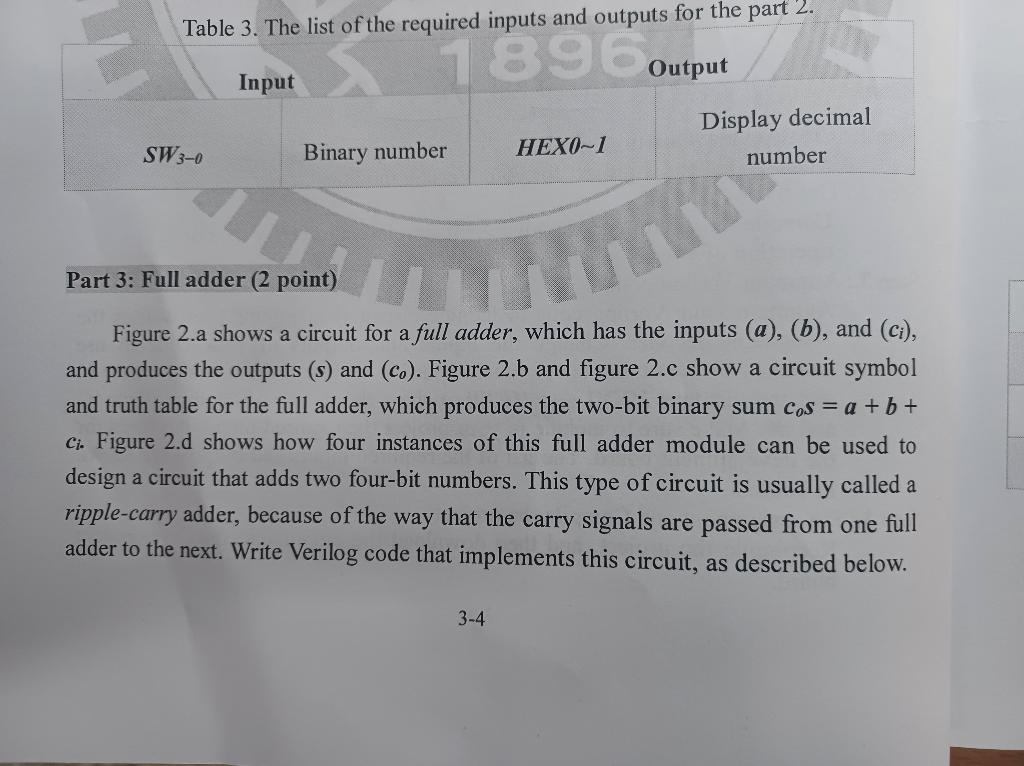 Solved Part 4: Add two 1-digit BCD numbers (2 points) In | Chegg.com